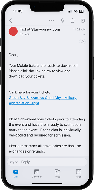 Manage Mobile Ticket | TicketStar